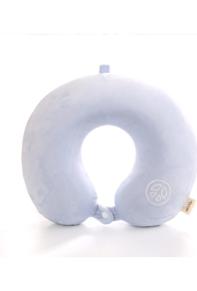 Yoyoso Peace Şeklini Koruyan Seyahat Boyun Yastığı Mavi