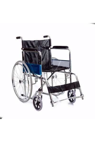 Comfort Plus KY809 Derili Nikelaj Kaplı Standart Tekerlekli Sandalye Comfort Plus KY809 Derili Nikelaj Kaplı Standart Tekerlekli Sandalye