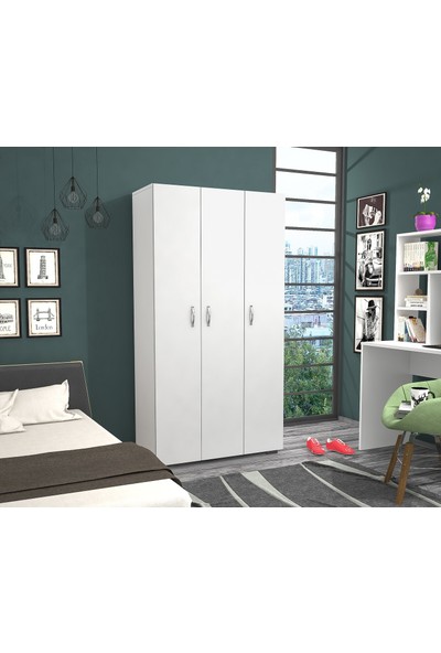 Zerka Concept Mdf Hisar 3 Kapılı Dolap 3 Kapaklı Gardırop Zerka Concept Mdf Hisar 3 Kapılı Dolap 3 Kapaklı Gardırop