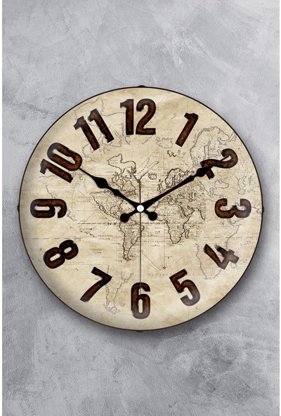 More Dizayn Cam Bombe Sessiz Mekanizma Duvar Saati 36 cm