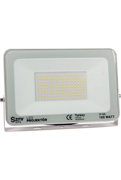 Zmr IP65 100 Watt Slim Kasa LED 6500K 220V Beyaz Projektör Zmr IP65 100 Watt Slim Kasa LED 6500K 220V Beyaz Projektör