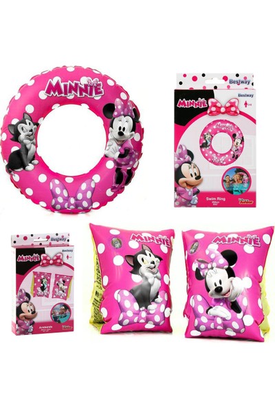 Bestway Minnie Mouse Kolluk ve Deniz Simidi Seti