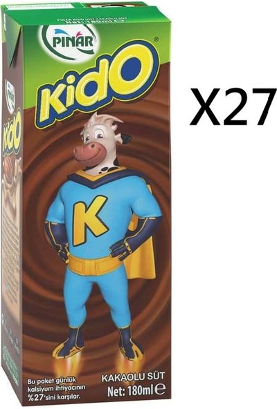 Pınar Kido Kakaolu Süt 27'li