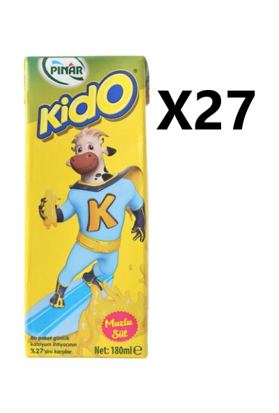 Pınar Kido Muzlu Süt 27'li Pınar Kido Muzlu Süt 27'li