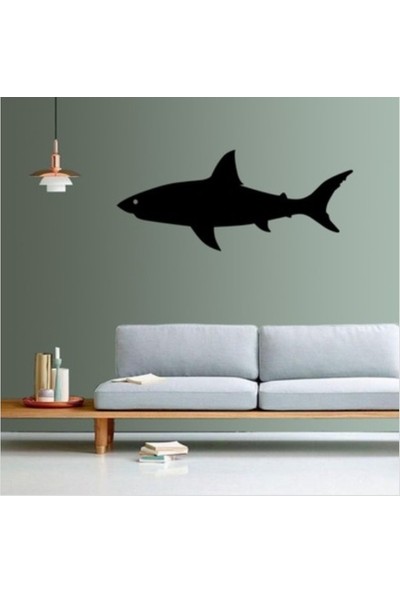 Woodenart Ledli Köpekbalığı Ahşap Tablosu