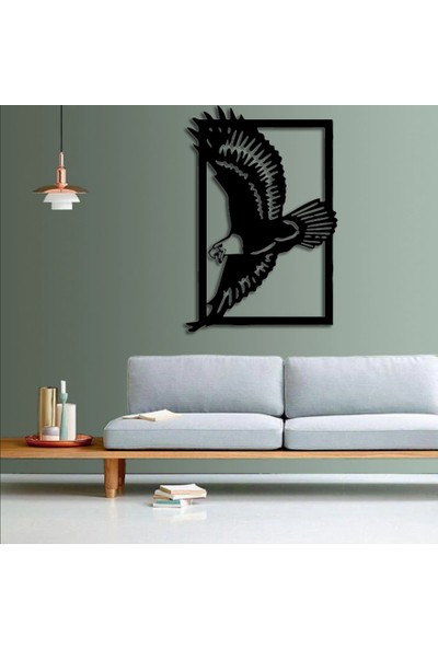 Woodenart Ledli Kartal Ahşap Tablo Woodenart Ledli Kartal Ahşap Tablo