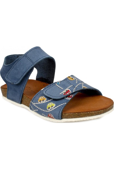 Piarmoni Msm Trend Sandals 2286 Cırtlı Lacivert Çocuk Sandalet