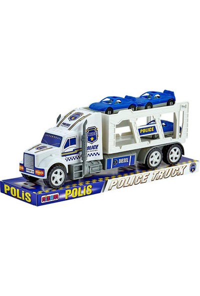 Nizam Oyuncak Araba Taşıyan Polis Tırı Nizam Oyuncak Araba Taşıyan Polis Tırı