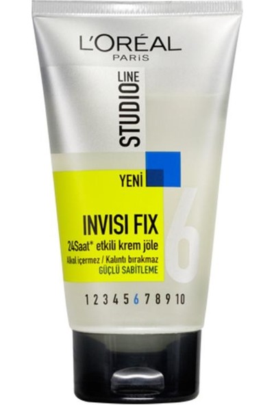 L'Oréal Paris Studio Line Invisifix 6 Numara Eriyen Tüp Jöle L'Oréal Paris Studio Line Invisifix 6 Numara Eriyen Tüp Jöle