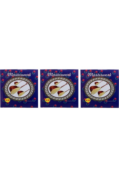 Masterwork 0.18 3 Takım Kısa Sap Bağlama Teli + 10 Adet Tezene