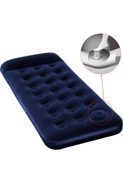 Pavillo 67223 Jr Twin 185X76X28CM Pompalı Mavi Şişme Yatak