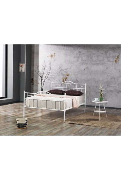 Avensis Bodrum Çift Kişilik Metal Karyola Beyaz 140 x 190 cm Avensis Bodrum Çift Kişilik Metal Karyola Beyaz 140 x 190 cm