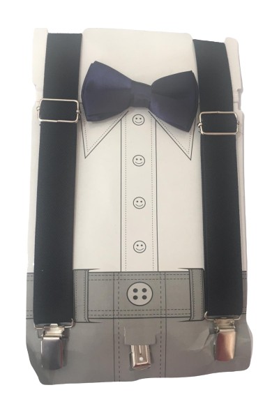 Nekibuki Pantolon Askısı - Papyon Set - Siyah Nekibuki Pantolon Askısı - Papyon Set - Siyah