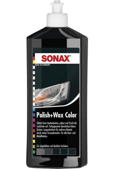 Sonax Renkli Nano - Parlatıcı ve Koruyucu Cila - Siyah