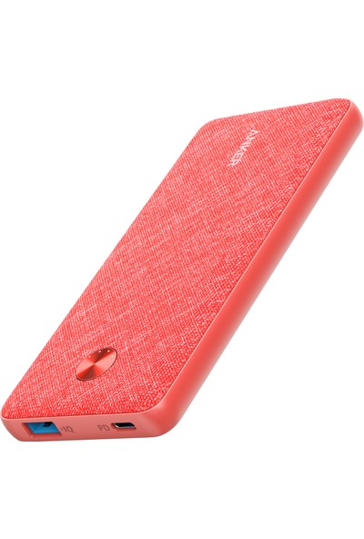Anker PowerCore III Sense 10000 mAh Taşınabilir Şarj Cihazı - USB-C 18W Power Delivery Powerbank - Sun Kissed Coral - A1231 Anker PowerCore III Sense 10000 mAh Taşınabilir Şarj Cihazı - USB-C 18W Power Delivery Powerbank - Sun Kissed Coral - A1231