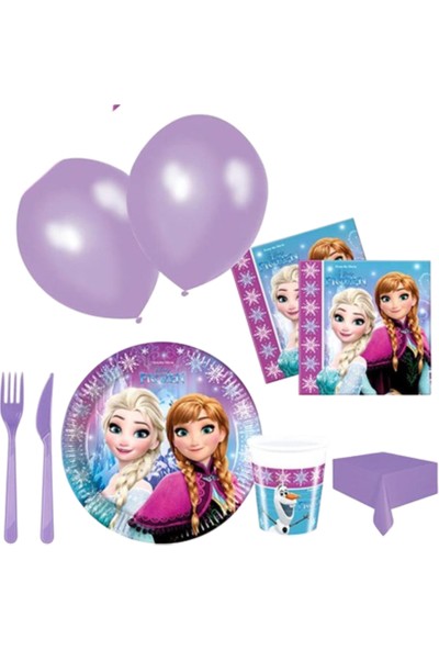 Balon Evi Frozen Parti Set 8'li