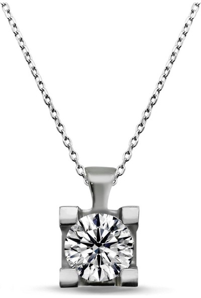 Amor Pırlanta Amor 0.56 Karat Tektaş Pırlanta Kolye G-Sı 18K Amor Pırlanta Amor 0.56 Karat Tektaş Pırlanta Kolye G-Sı 18K