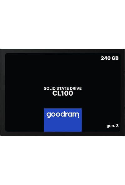 Goodram 240GB SSD 500 - 599 MB/s Sata 3 SSD (SSDPR-CL100-240-G3)