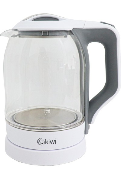 Kiwi KK-3323 Cam Su Isıtıcı Kettle Beyaz