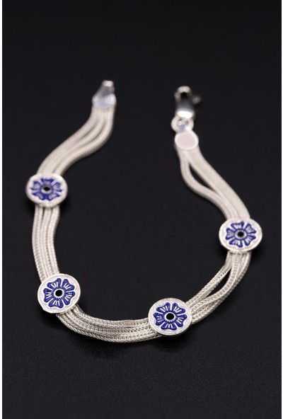 Akyüz Gümüş Mineli Mardin Hasırı Gümüş Bileklik 095 Akyüz Gümüş Mineli Mardin Hasırı Gümüş Bileklik 095