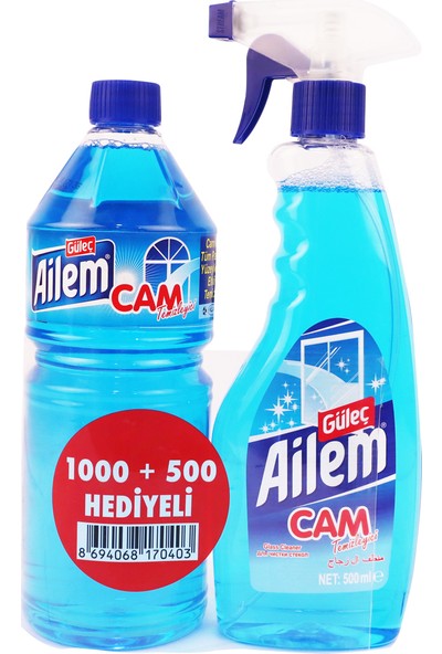 Güleç Ailem Cam Sil 1000+500 ml