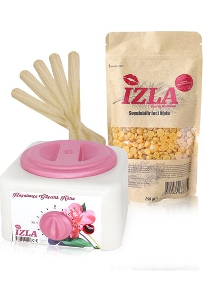 Izla Sir Ağda Makinesi + Boncuk Ağda 250 gr + Spatula 5 Adet - 3'lü Ağda Set Izla Sir Ağda Makinesi + Boncuk Ağda 250 gr + Spatula 5 Adet - 3'lü Ağda Set