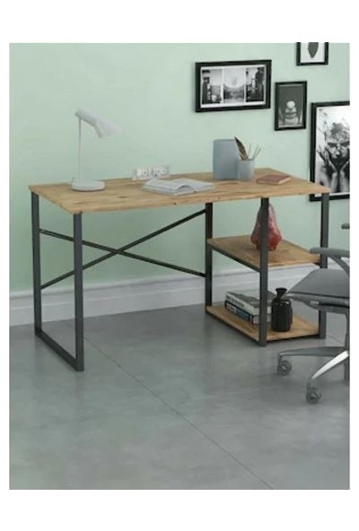 Noowa 2 Raflı Çalışma Masası Çam 50x120 cm