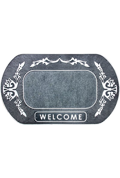 ALAS Dijital Baskılı Kauçuk Kapı Önü Paspası 45X70CM - Gri - Model 2 ALAS Dijital Baskılı Kauçuk Kapı Önü Paspası 45X70CM - Gri - Model 2