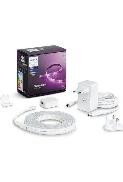 Philips Hue Akıllı LED Şerit 2 m V4 Bluetooth Özellikli Güç Adaptörü Dahildir Philips Hue Akıllı LED Şerit 2 m V4 Bluetooth Özellikli Güç Adaptörü Dahildir