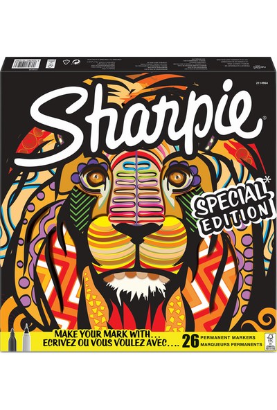 Sharpie Fine Permanent Markör 26'lı Karışık kutu- Aslan Sharpie Fine Permanent Markör 26'lı Karışık kutu- Aslan