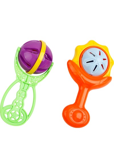 Ahi 2'li Çiçek Bebek Çıngırağı