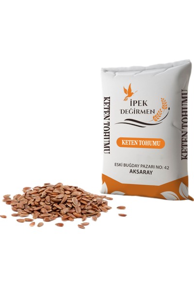 İpek Değirmen Tane Keten Tohumu Katkısız 1 kg