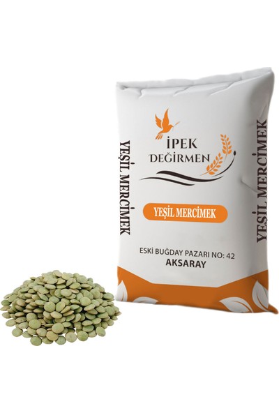 İpek Değirmen Yerli Yeşil Mercimek Yüksek Proteinli Köy Mercimeği 1 kg İpek Değirmen Yerli Yeşil Mercimek Yüksek Proteinli Köy Mercimeği 1 kg