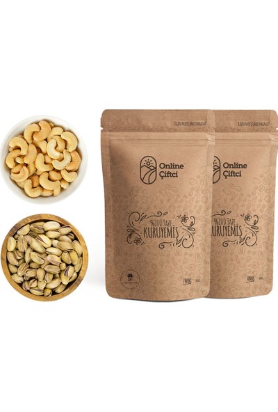 Onlline Çiftçi Kavrulmuş Kaju 1000 gr + Antep Fıstığı 1000 gr Onlline Çiftçi Kavrulmuş Kaju 1000 gr + Antep Fıstığı 1000 gr