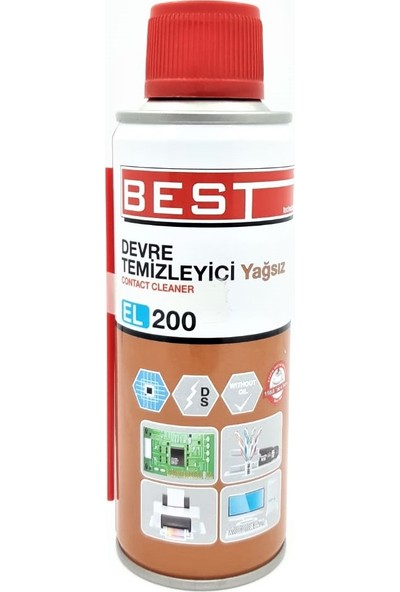 Best Devre Temizleyici Yağsız 200Ml/Contact Cleaner El 200 Best Devre Temizleyici Yağsız 200Ml/Contact Cleaner El 200