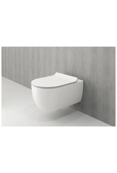 Bocchı V-Tondo Kanalsız Asma Klozet Ve İnce Slim Kapak Bocchı V-Tondo Kanalsız Asma Klozet Ve İnce Slim Kapak