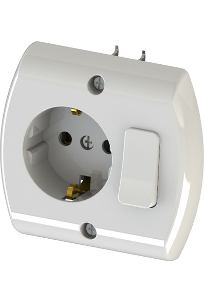 Nead Anahtarlı Topraklı Mobilya Prizi Elektrik Aksesuarı