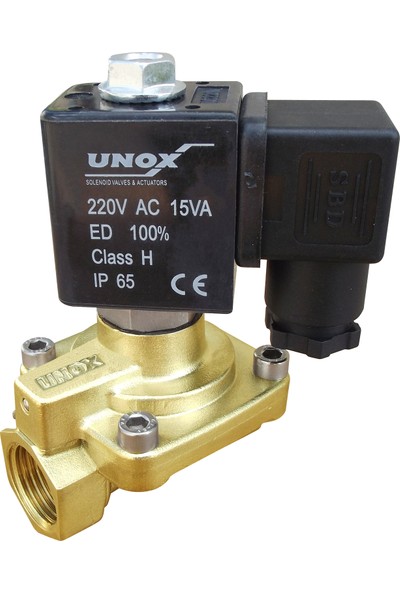 Unox 24Vdc Genel Maksat Normalde Kapalı Solenoid Valf 1/2 Unox 24Vdc Genel Maksat Normalde Kapalı Solenoid Valf 1/2