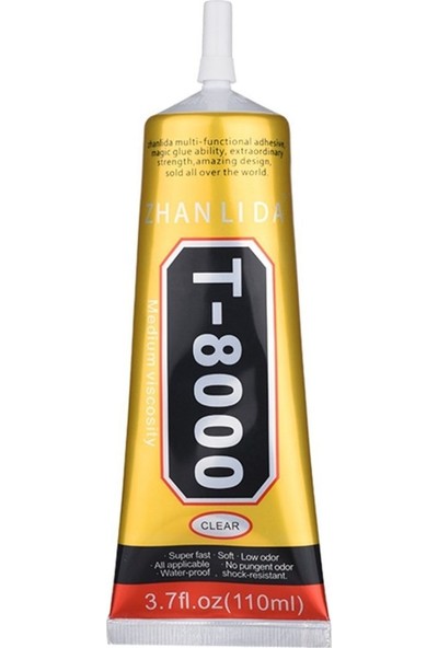 Zhanlida T8000 Dokunmatik Ekran Çerçeve Yapıştırıcı Şeffaf 110Ml Zhanlida T8000 Dokunmatik Ekran Çerçeve Yapıştırıcı Şeffaf 110Ml