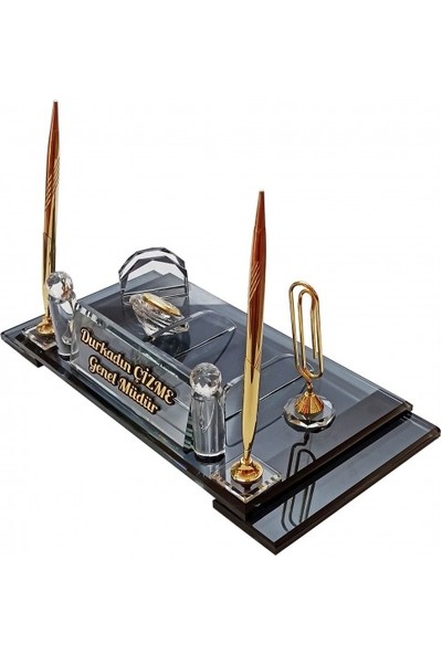 Mert Kristal Masa İsimliği, Premium Masa Seti Mert Kristal Masa İsimliği, Premium Masa Seti