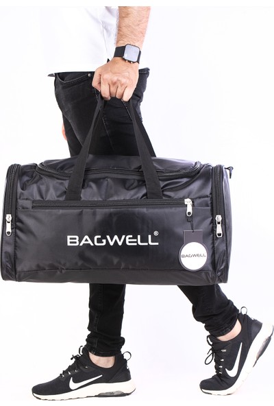 Bagwell Yeni Sezon Büyük Boy Siyah Spor Ve Seyahat Çantası Bagwell Yeni Sezon Büyük Boy Siyah Spor Ve Seyahat Çantası