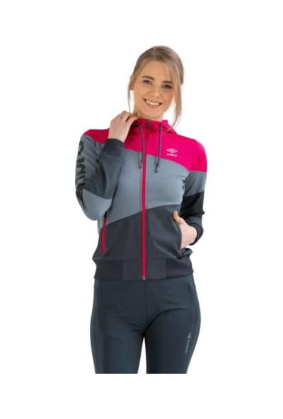 Umbro Tift Sportswear VC - 0006 Fuşya - Gri Kadın Sweat