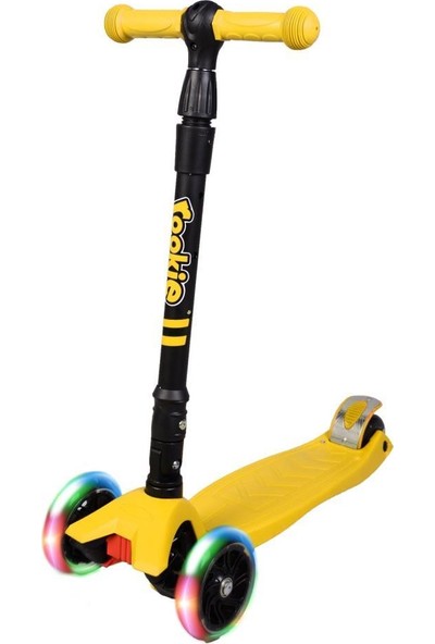 Rookie 3 Tekerlekli LED Işıklı Ayarlanabilir Katlanabilir Maxi Scooter - Sarı Rookie 3 Tekerlekli LED Işıklı Ayarlanabilir Katlanabilir Maxi Scooter - Sarı