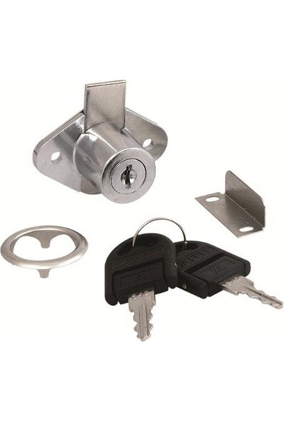 Kimex Oval Çekmece Kilidi Katlanır Anahtarlı