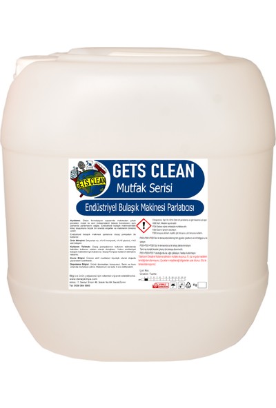 Deney Kimya Gets Clean Endüstriyel Bulaşık Makinesi Parlatıcısı 30 kg Deney Kimya Gets Clean Endüstriyel Bulaşık Makinesi Parlatıcısı 30 kg