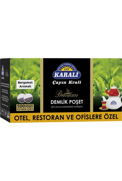 Karali Premium Demlik Poşet Earl Grey 500'lü Karali Premium Demlik Poşet Earl Grey 500'lü