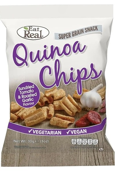 Eatreal Eat Real Quinoa Chips Domates ve Sarımsak Aromalı Kinoa Cipsi 30 gr Eatreal Eat Real Quinoa Chips Domates ve Sarımsak Aromalı Kinoa Cipsi 30 gr