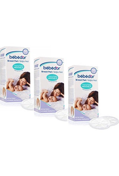 Bebedor Polietilen Dış Yüzeyli Göğüs Pedi 40 x 3 Adet