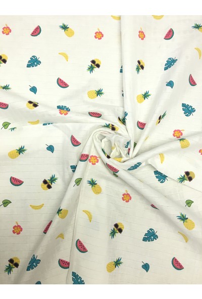 Enhitbaby Çok Amaçlı Müslin Örtü 90 x 100 cm - Ananas Desenli Enhitbaby Çok Amaçlı Müslin Örtü 90 x 100 cm - Ananas Desenli
