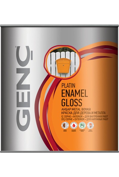 Genç Sentetik Parlak Ahşap Metal Boyası 0.75 Lt Beyaz Genç Sentetik Parlak Ahşap Metal Boyası 0.75 Lt Beyaz